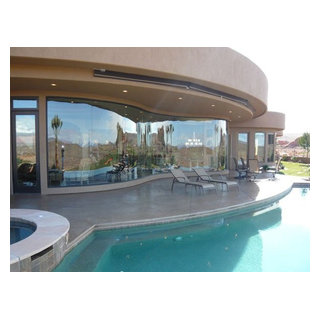Curved & Flat Monolithic Windows - Eklektisch - Pools - Salt Lake City ...