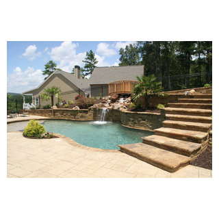 Custom Freeform Gunite - Traditional - Pool - Atlanta - by LUSK POOLS ...