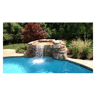 Custom Grotto Waterfall Pool - Traditional - Pool - Philadelphia - by ...