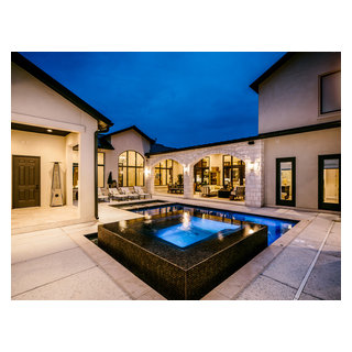 Custom Home: Private Rd. FAR I Fair Oaks, Texas - Transitional - Pool ...