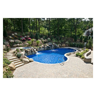 Custom In-ground Raised Spa - Traditional - Pool - New York - by Best ...