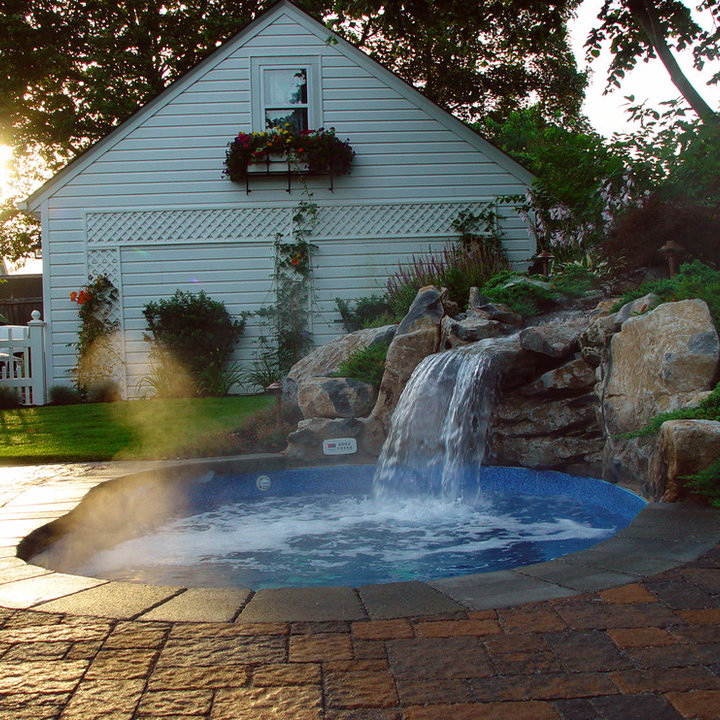 In Ground Spa With Waterfall Ideas - Photos & Ideas | Houzz