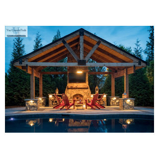 Custom Pool and Outdoor Living Space in Winston Salem - Arts & Crafts ...