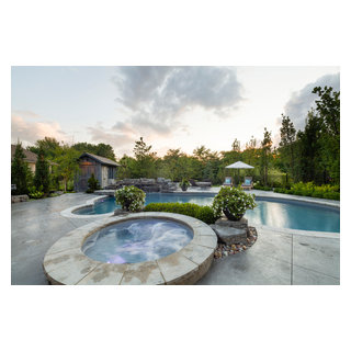 Custom Pool and Spa - Whitby - Rustic - Pool - Toronto - by Solda Pools ...