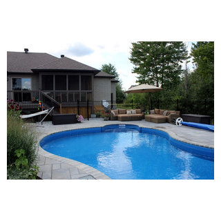 Custom Pool Overlooking Lake - Beach Style - Pool - Ottawa - by ...