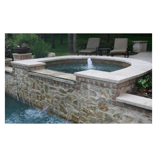Custom Pool Stonework - Pool - Dallas - by Stone Ventures | Houzz