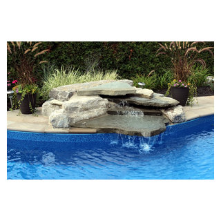 Custom Pool with Diving Rock - Traditional - Pool - Ottawa - by ...