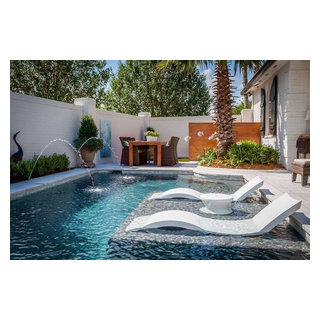 Custom Pools - Contemporary - Pool - by Lifetime Pools & Outdoor Living ...