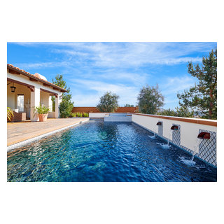 Custom Spanish Revival California Style - Mediterranean - Pool - Orange ...