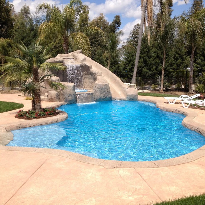 Swimming Pool Slide - Photos & Ideas | Houzz