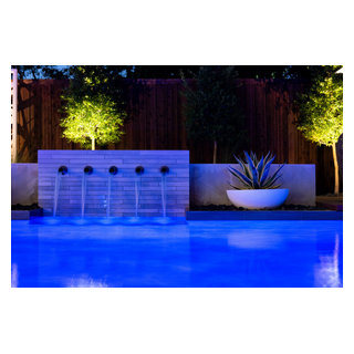 Dallas Linear Pool with Modern Panels - Modern - Pool - Dallas - by ...