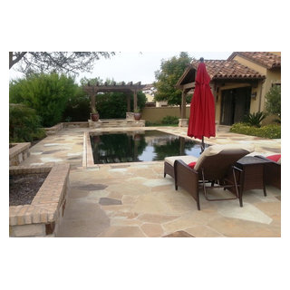 DC Ranch Arcadia--Flagstone Deck - Traditional - Pool - Phoenix - by ...