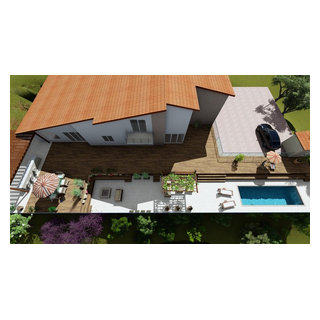 Deck Extension | 3rd Layout Overview - Modern - Swimming Pool & Hot Tub ...