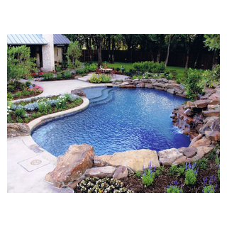 Denton Natural Pool Beauty - Rustic - Pool - Dallas - by Mike Farley ...