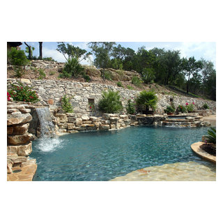 Double Beach Entry Pool - Coastal - Pools & Hot Tubs - Austin - by ...