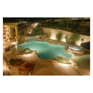 Double Beach Entry Pool - Beach Style - Pool - Austin - by Keith Zars ...