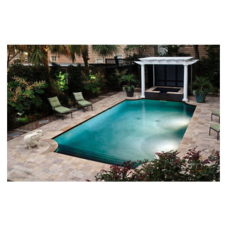 Downtown Charleston Pool Renovation - Traditional - Swimming Pool & Hot ...