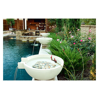 Dry Stack - Custom Swimming Pool - North Richland Hills, TX - Rustic ...