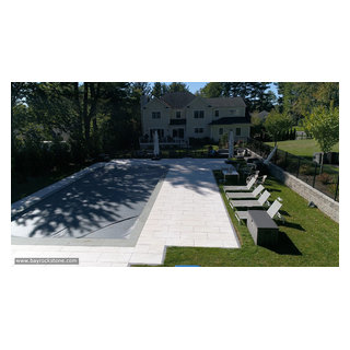 Dust Porcelain 2 cm Paver Project - Pool - New York - by Bayrock ...