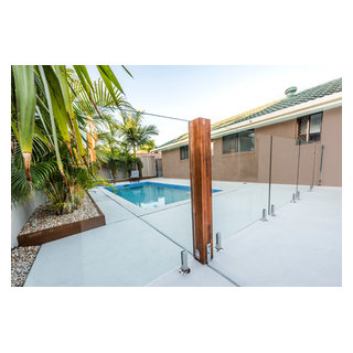 Elanora Pool Fence Using Spigots - Beach Style - Pool - Brisbane - by ...