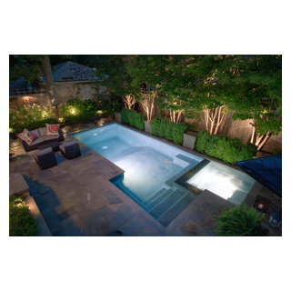 Elegance of Simplicity in a Small Backyard - Contemporary - Pool ...