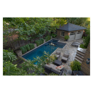 Elegance of Simplicity in a Small Backyard - Contemporary - Pool ...