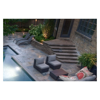 Elegance of Simplicity in a Small Backyard - Contemporary - Pool ...