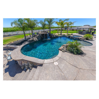 Elk Grove Tropical Pool & Spa - Tropical - Pool - Sacramento - by ...