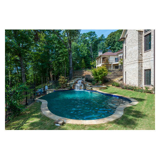 Estates Overlooking the Chattahoochee River - Traditional - Pool ...