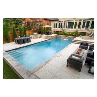 Family Fun in a Gently Sloping Yard - Contemporary - Pool - Toronto ...