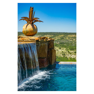 Faux Edge Pool In Sisterdale, TX - Rustic - Pool - Austin - by Keith ...
