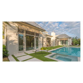 Faux turf back yard - Beach Style - Pool - Tampa - by Nautilus Homes ...