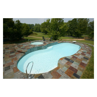 fiberglass pools - Mediterranean - Pool - Burlington - by Poolscapes of ...
