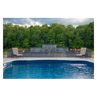 Fire Water Feature - Contemporary - Pool - Toronto - by User | Houzz
