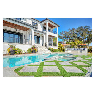 Florida Waterfront Home - Transitional - Pool - Tampa - by Crespo ...