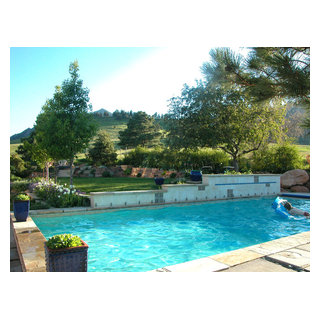 Foothills Pool - Mediterranean - Pool - Denver - by Lawrence and Gomez ...