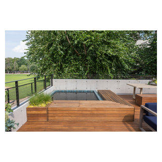 Francis Street Garage Pavilion - Contemporary - Swimming Pool & Hot Tub ...