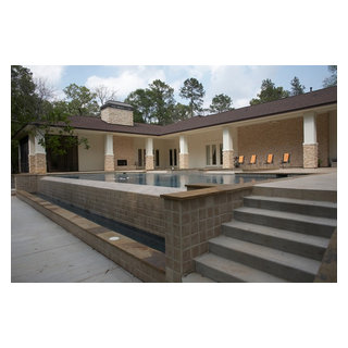 Frank Lloyd Wright "Inspired" Contemporary - Contemporary - Pool ...