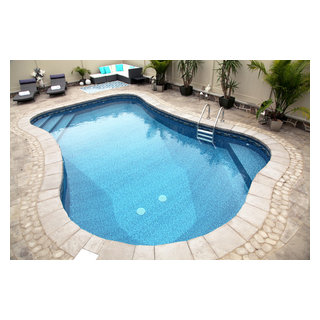 Free Form Inground Pools - Tropical - Pool - New York - by Fuggetta ...