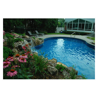 Free-form Pool - Traditional - Pool - New York - by Deck and Patio ...