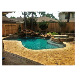 Free Form Pools - Modern - Pool - Houston - by Signature Pools of Texas ...