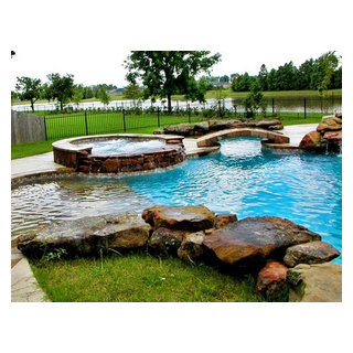 Free Form Pools - Modern - Pool - Houston - by Signature Pools of Texas ...
