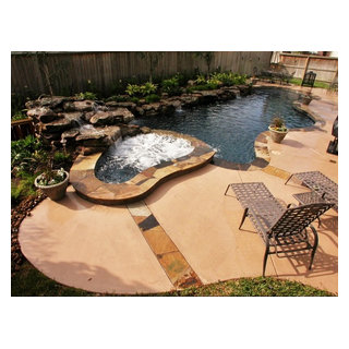 Free Form Pools - Modern - Pool - Houston - by Signature Pools of Texas ...