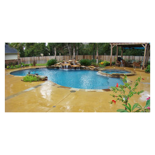 Free Form Pools - Modern - Pool - Houston - by Signature Pools of Texas ...