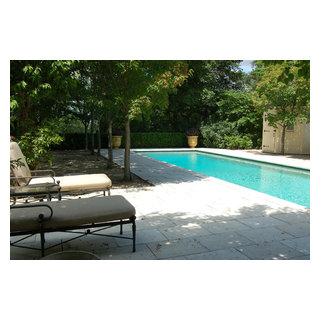 French Eclectic Garden - Traditional - Swimming Pool & Hot Tub - Boston ...