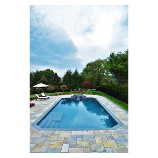 Geometric Pool with Spa 2017 - Traditional - Pool - Bridgeport - by ...
