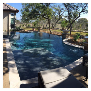Geometric Shape Pool Spa - Modern - Pool - Austin - by Fossil Creek ...