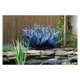 "Glass Grass" - Great Garden Sculptures - Asian - Pool - DC Metro - by ...