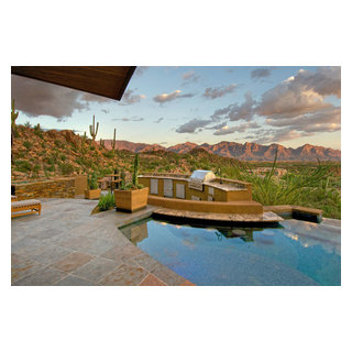 Glass Wall Infinity Edge - Contemporary - Pool - Phoenix - by Pools by ...