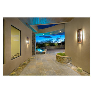 Glass Wall Infinity Edge - Contemporary - Pool - Phoenix - by Pools by ...